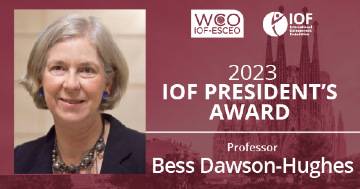 Professor Bess Dawson-Hughes receives prestigious IOF award ...