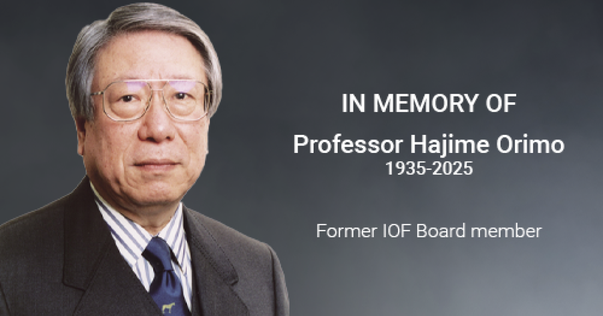 In Memoriam: Professor Hajime Orimo, Former IOF Board Member ...